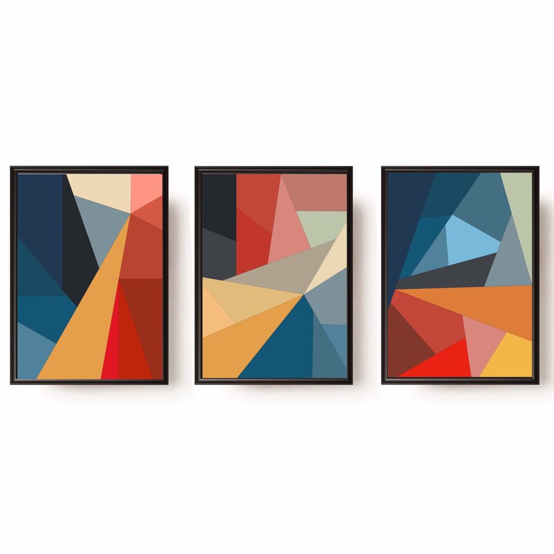 Color Block Art - Etsy