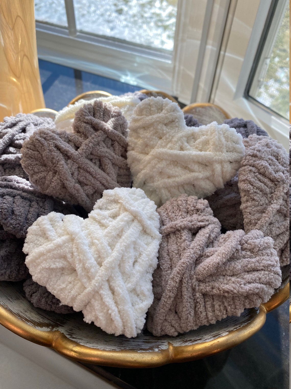 Yarn Hearts Heart Decoration Heart Shape Diffuser Yarn | Etsy