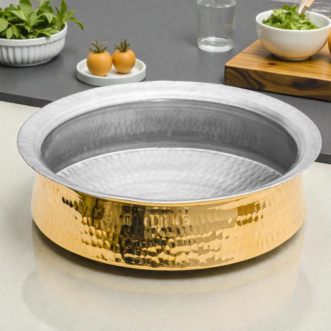 Brass Laggan Biryani Cooking Pot, Heavy Cookware for Slow Cooking - Etsy