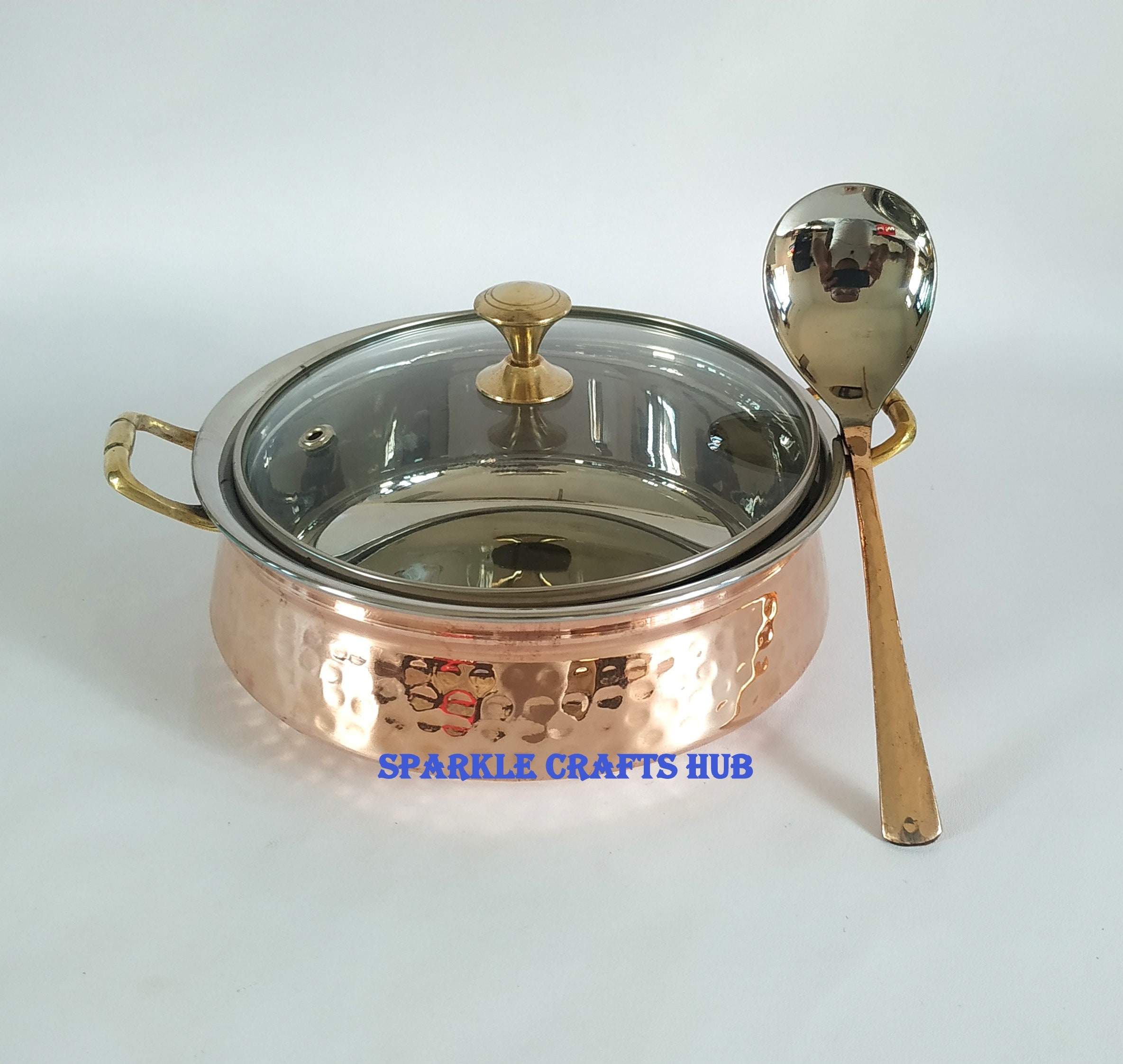 Pure Copper Stainless Steel Serveware Dish, Serving Spoon, Food Serving ...