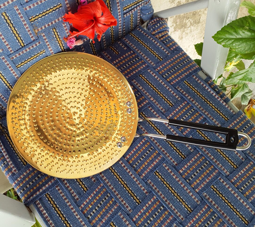 Hammered Brass Roti Tawa - Brass Kitchenware - Etsy