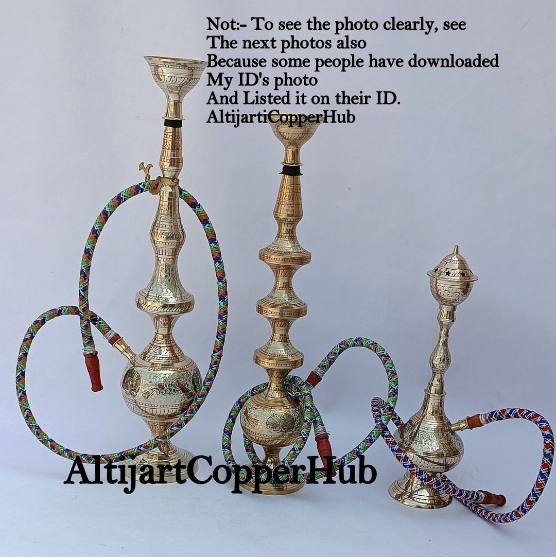 Indian Brass Vintage Multicolored Rust Finish Vintage Peacock Print ...