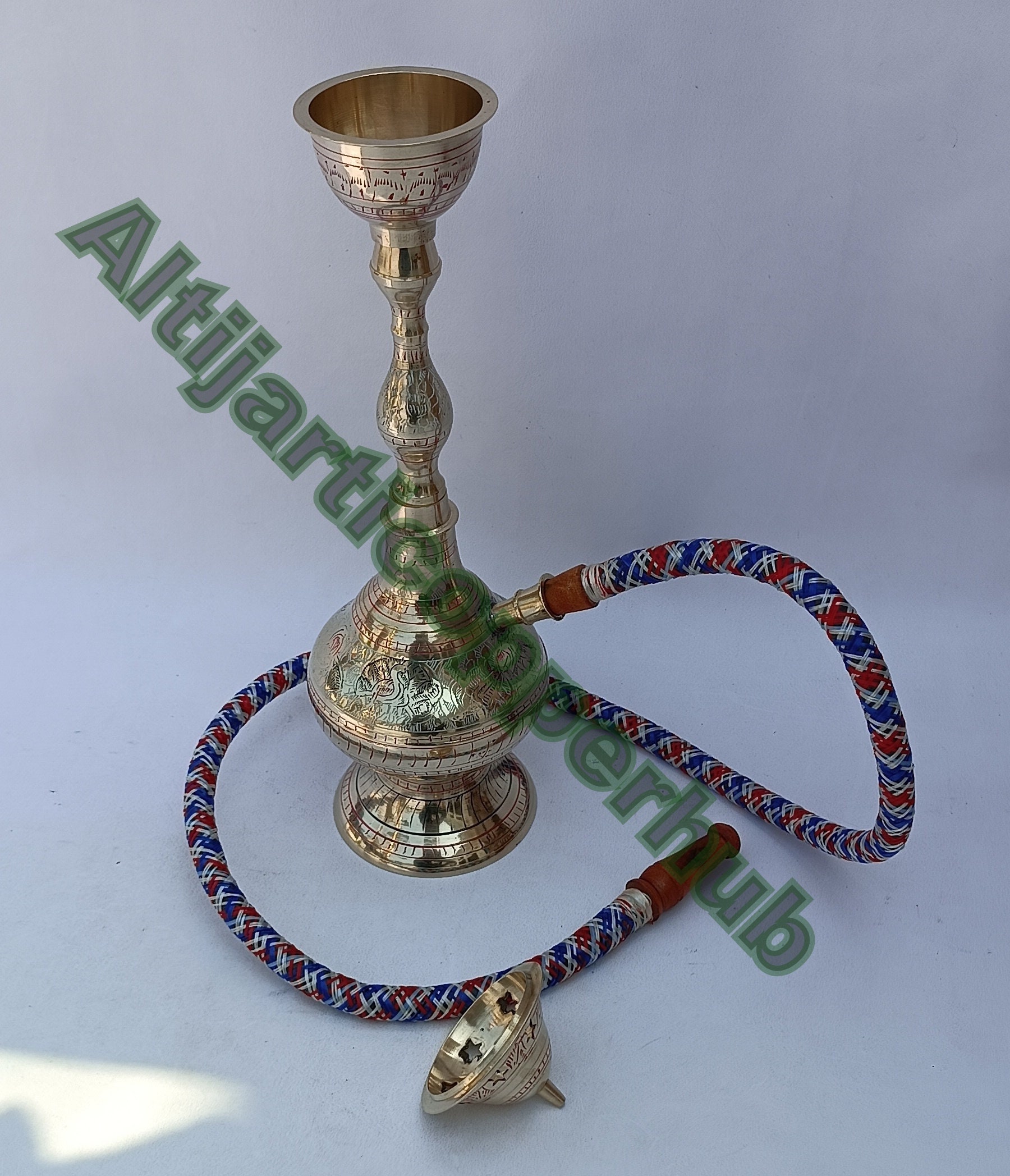 Vintage Indian Brass Peacock Hukka Hookah Set: Home Decor - Etsy