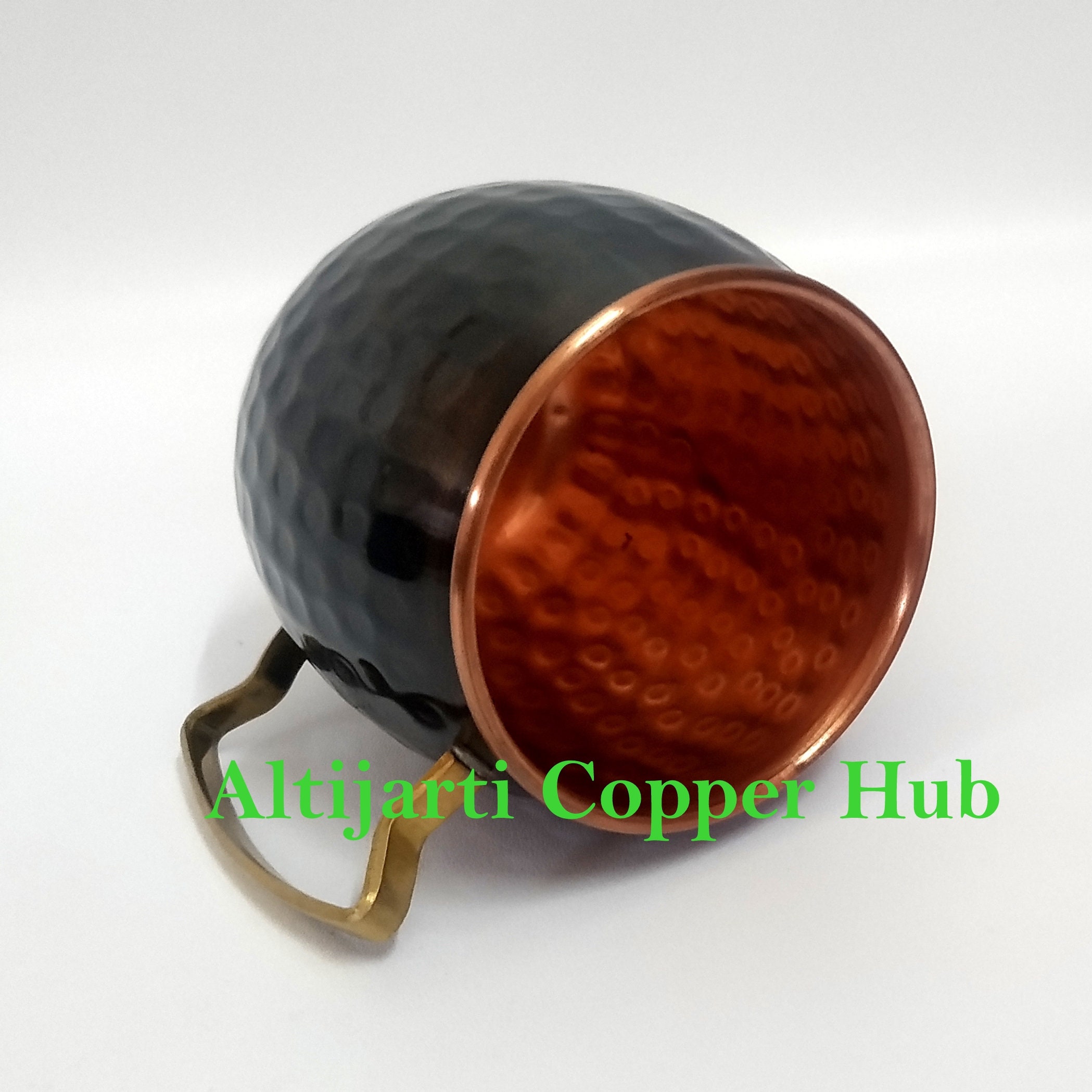 Pure Copper Morocco Mule Mugs, Copper Drinkware Mugs With Brass Handle ...