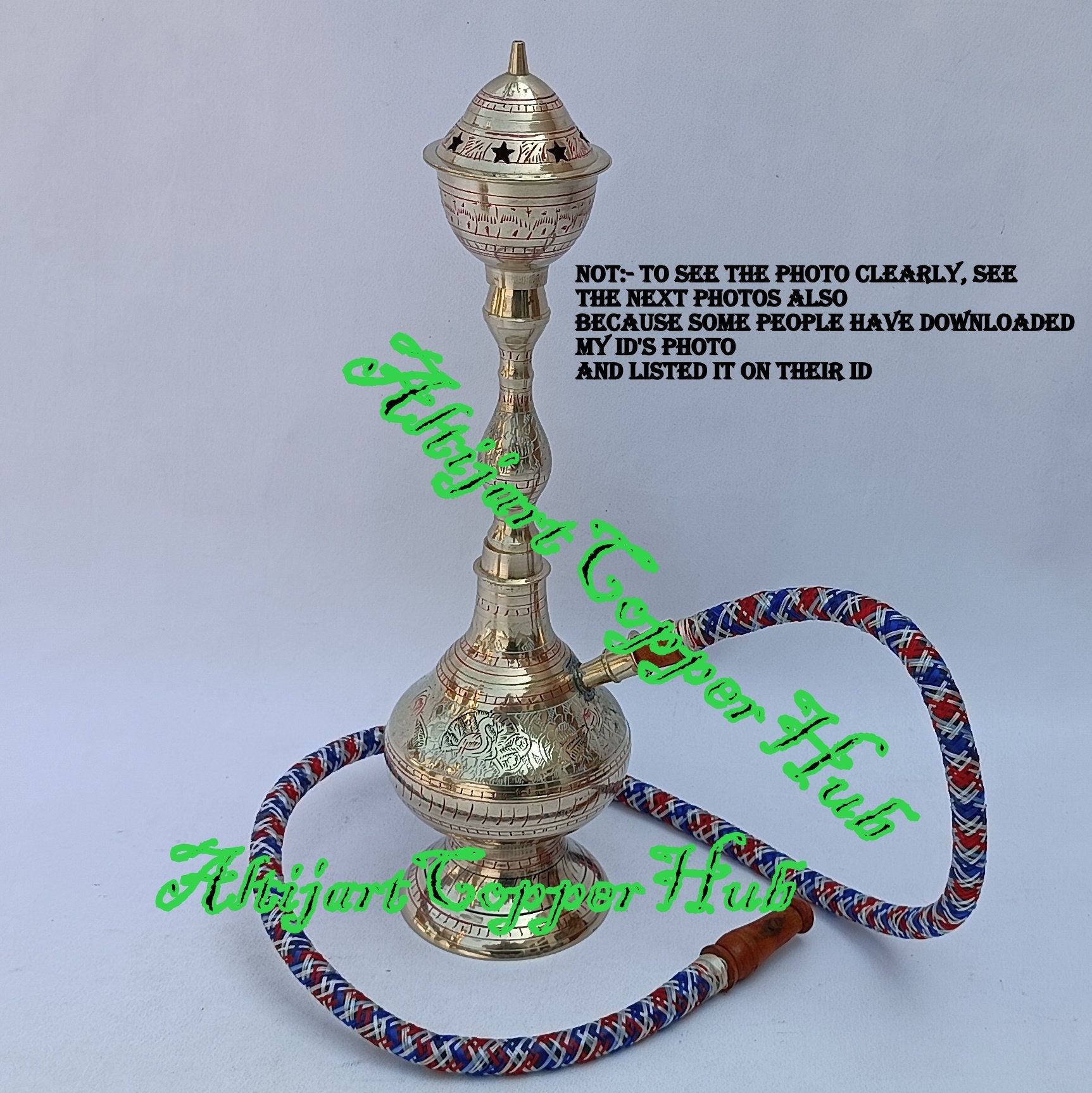 Vintage Indian Brass Peacock Hukka Hookah Set: Home Decor - Etsy