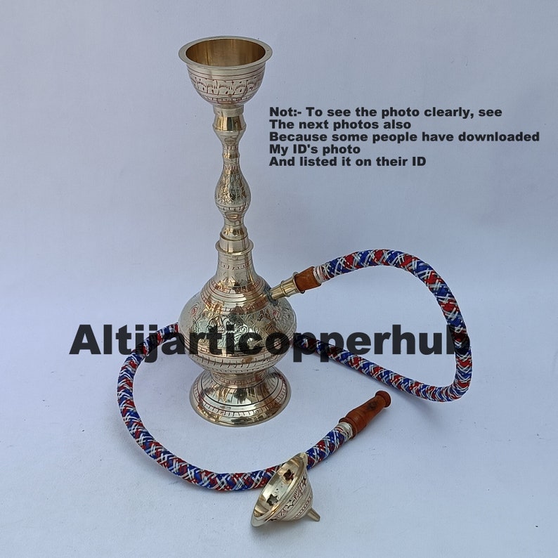 Vintage Indian Brass Peacock Hukka Hookah Set: Home Decor - Etsy