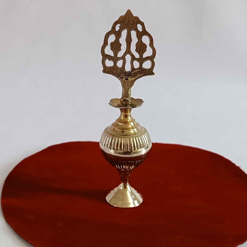 Antique Brass Surmadani, Vintage Brass Kohl Bottle, Gold Tone Filigree ...