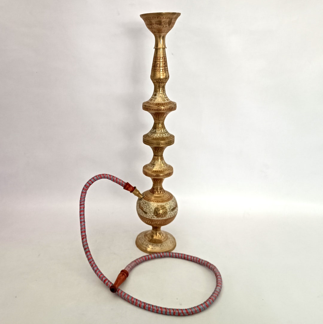 Premium Large Hookah, Vintage Brass Hookah, Unique Handmade Turkish ...