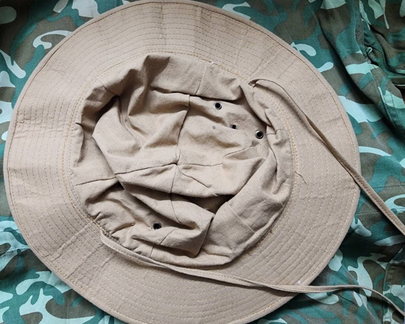 Vietnam War North Vietnamese Army NVA Khaki Tan Colored Boonie Hat Size ...