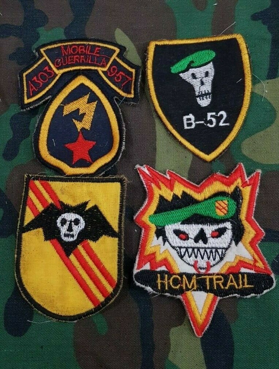 Vietnam War CIA Project Delta Patch Set 3 MACV SOG Green Beret Phoenix ...
