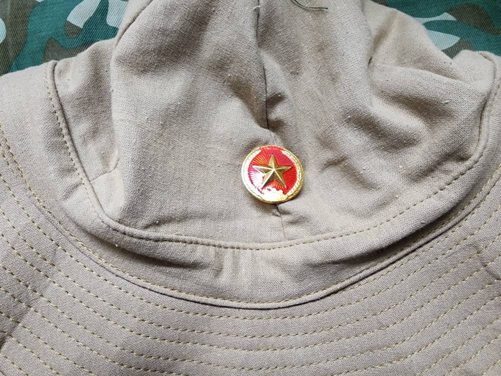 Vietnam War North Vietnamese Army NVA Khaki Tan Colored Boonie Hat Size ...