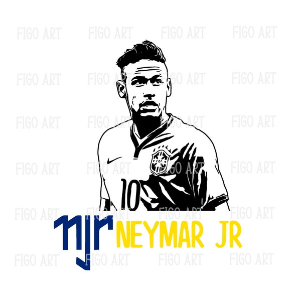 Neymar Stencil - Etsy UK