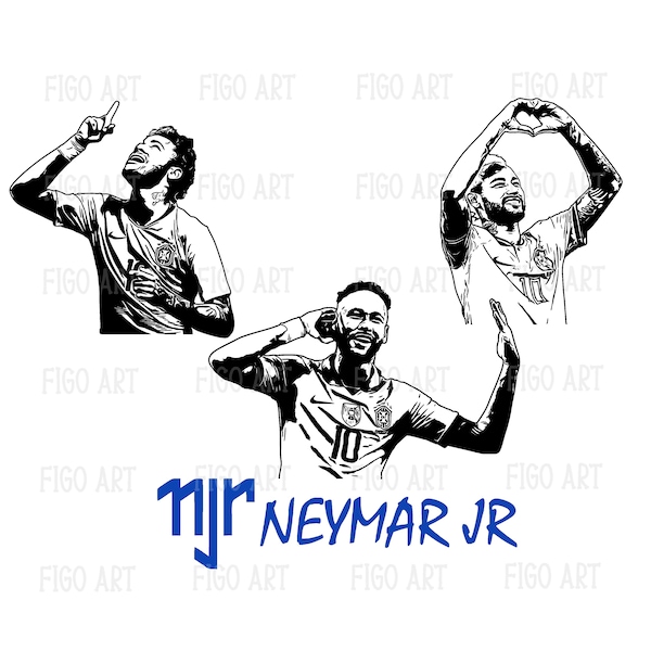 Neymar Stencil - Etsy UK