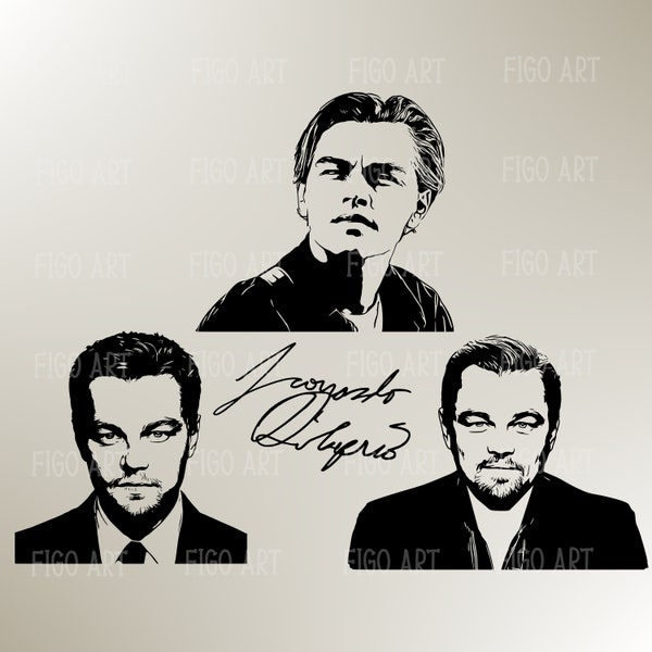 Leonardo Dicaprio Svg - Etsy New Zealand
