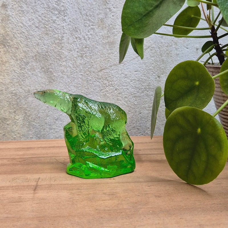 Glass Polar Bears Etsy