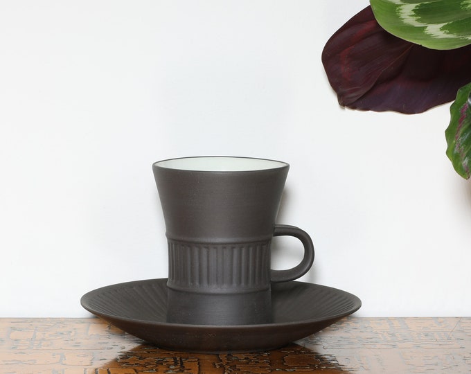 Dansk Design Flamestone Fluted Teacup and Saucer Made in Denmark Design ...