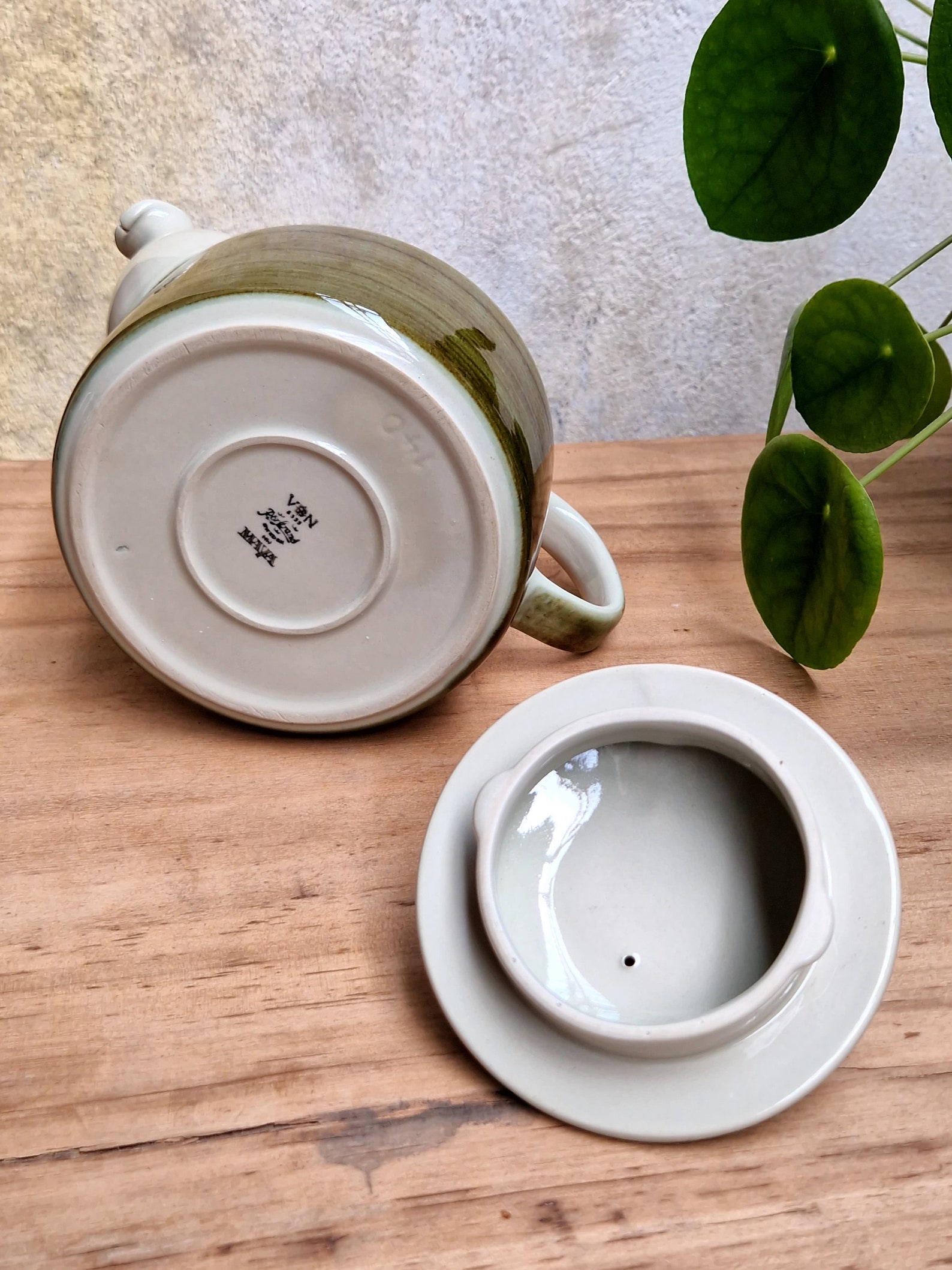 Rörstrand Sweden Maya Olive Green Teapot Design by Marianne Westman. - Etsy