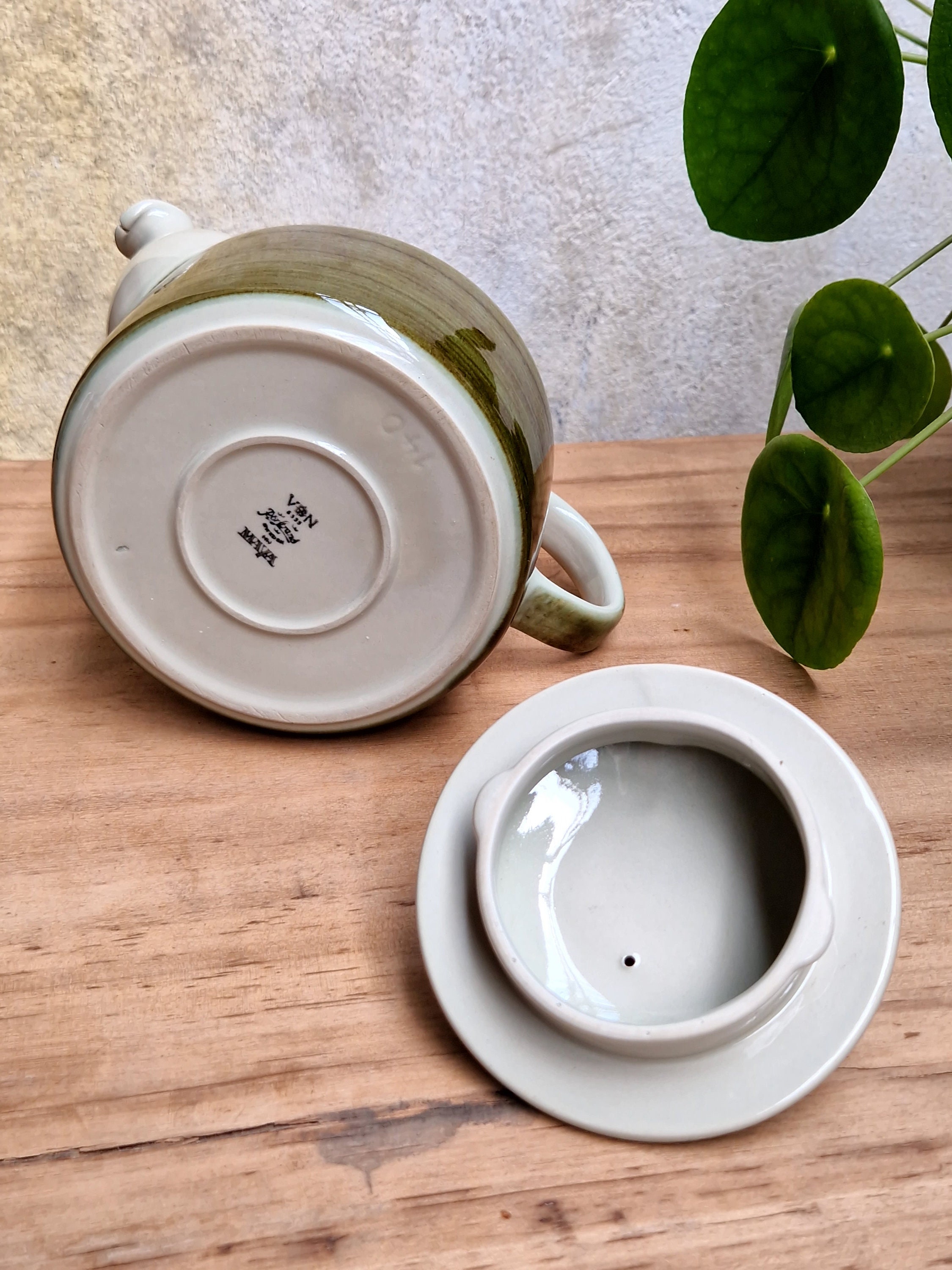 Rörstrand Sweden Maya Olive Green Teapot Design by Marianne Westman. - Etsy