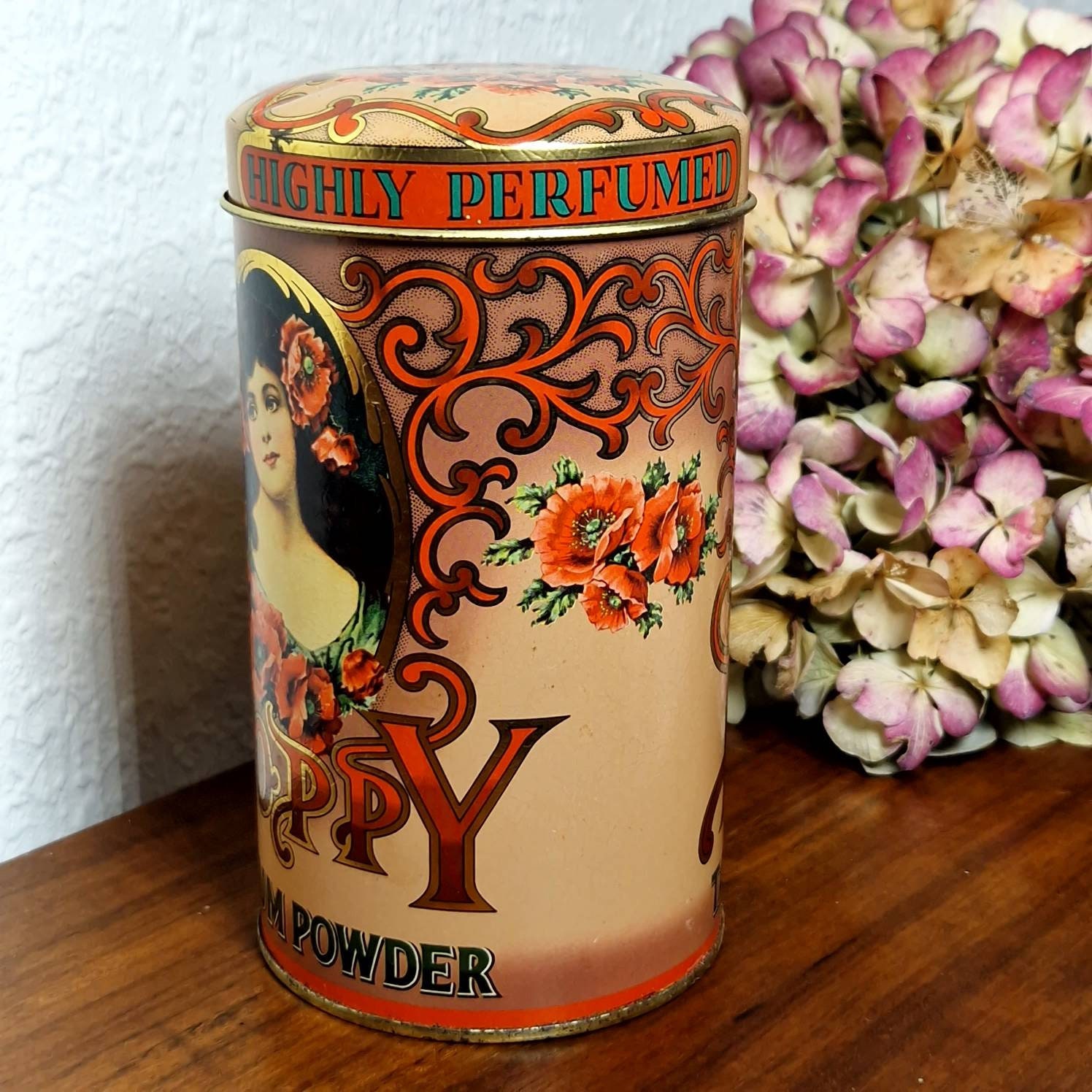 Highly Perfumed Poppy Talcum Powder Mad in England Design by - Etsy
