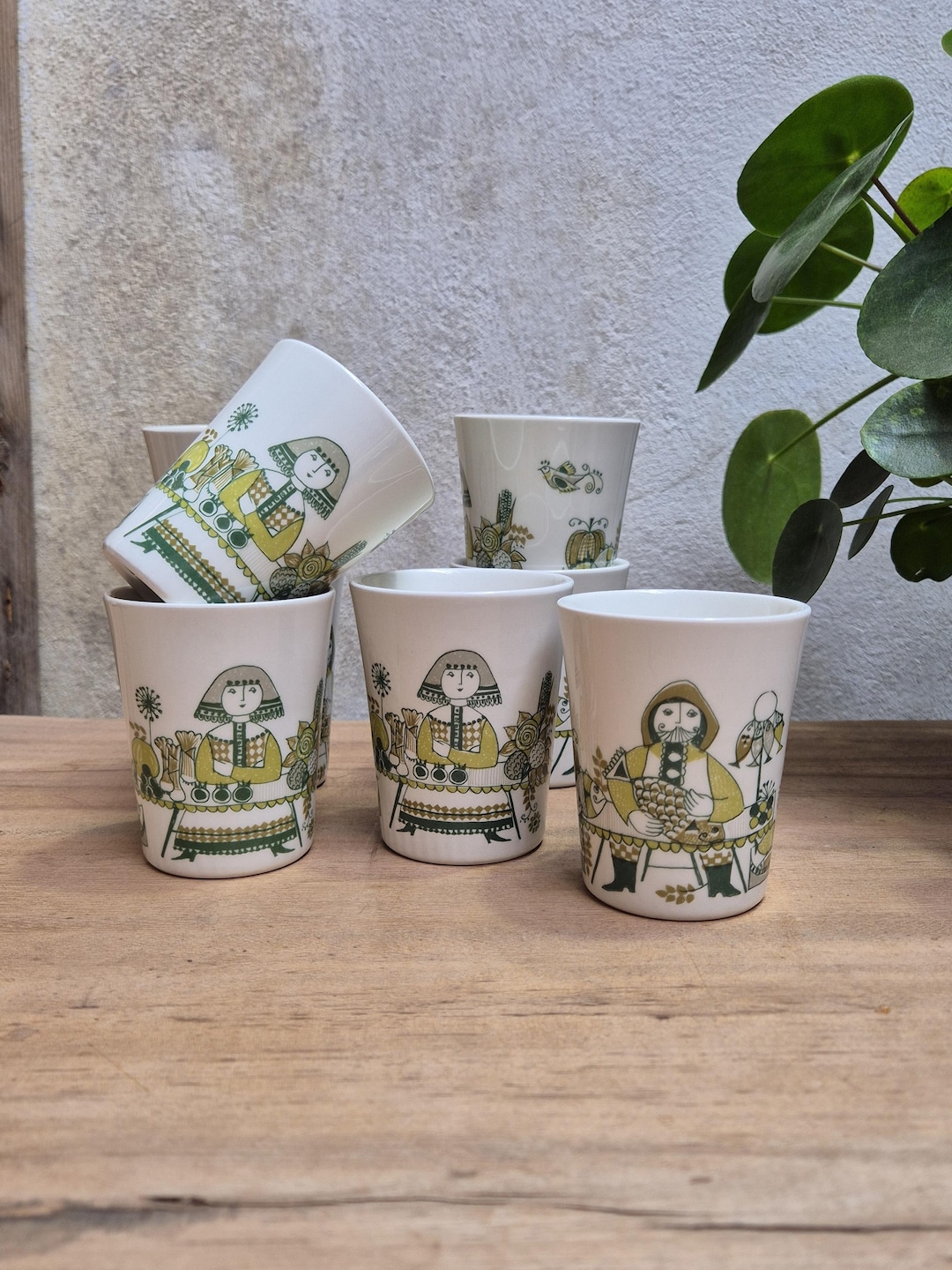 Figgjo Flint Norway Market Milk Mug Cup Beaker Juice Tumbler Design by ...