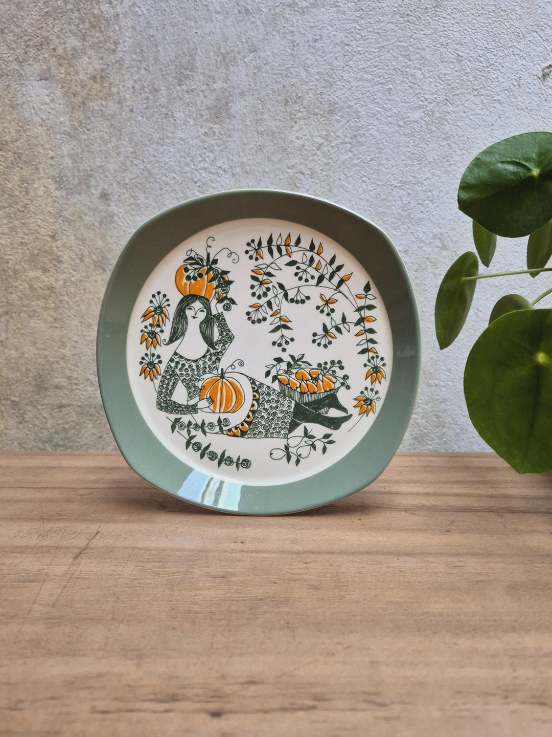 Figgjo Flint Norway Sicilia Lunch Plate Design by Turi Gramstad. VI - Etsy