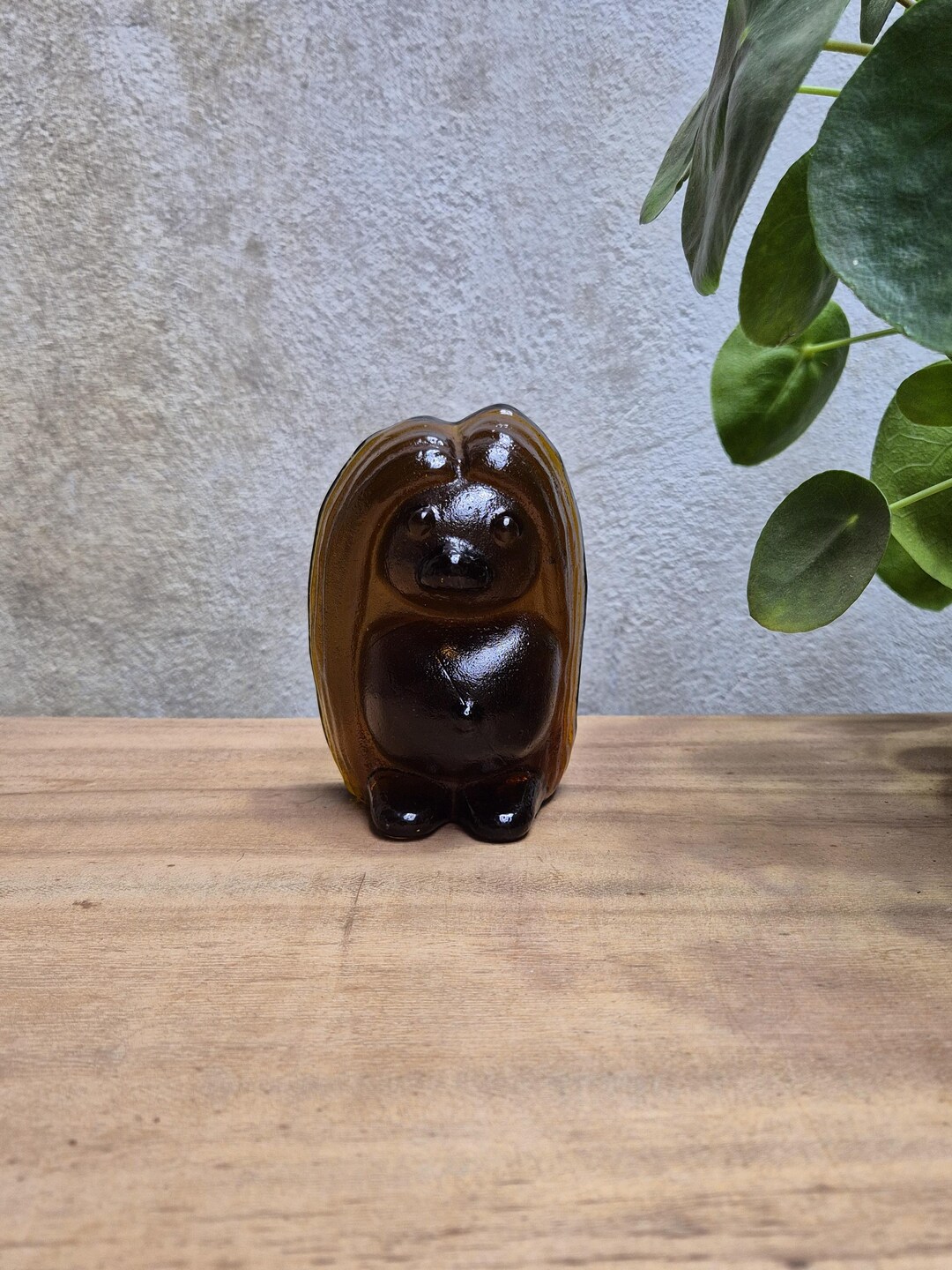 Bergdala Glasbruk Sweden Crystal Brown Glass Large Troll Figurine: Mid ...