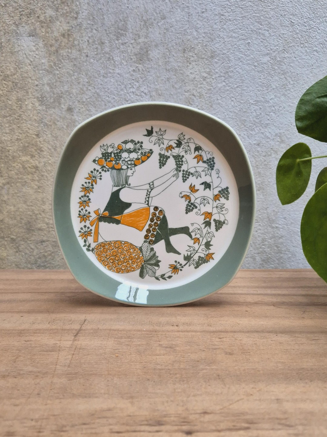 Figgjo Flint Norway Sicilia Lunch Plate Design by Turi Gramstad. V - Etsy