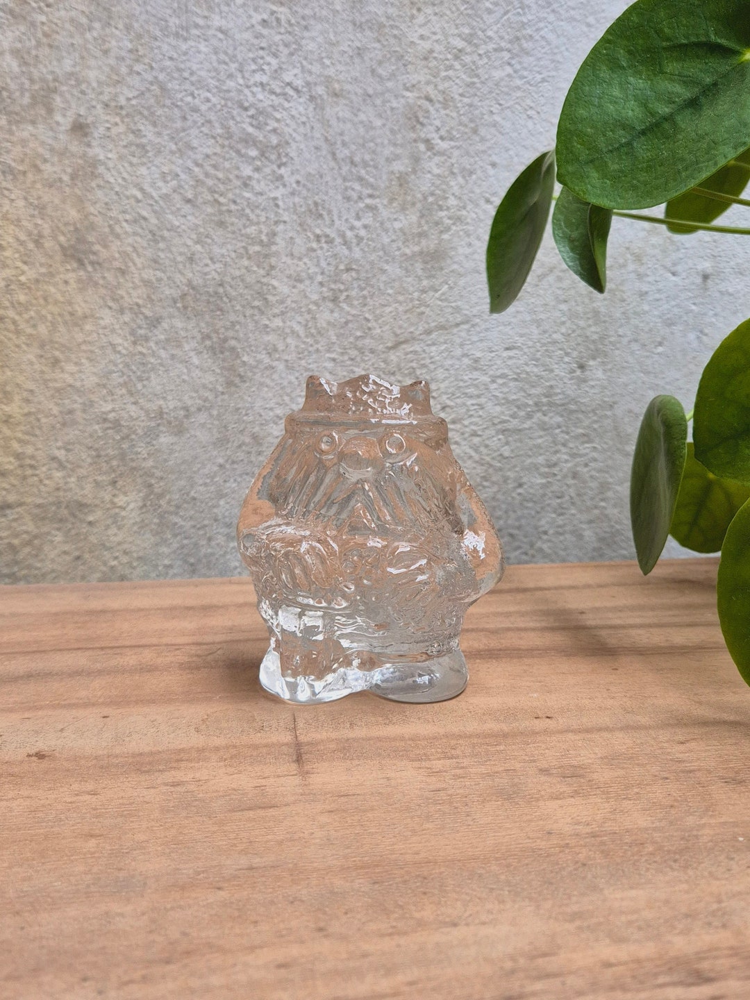 Konst Glashyttan Urshult Atelje Engberg Sweden Clear Glass Viking ...