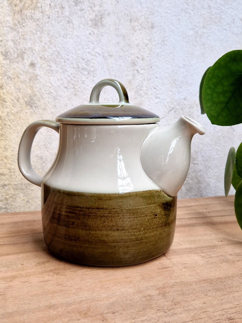 Rörstrand Sweden Maya Olive Green Teapot Design by Marianne Westman. - Etsy