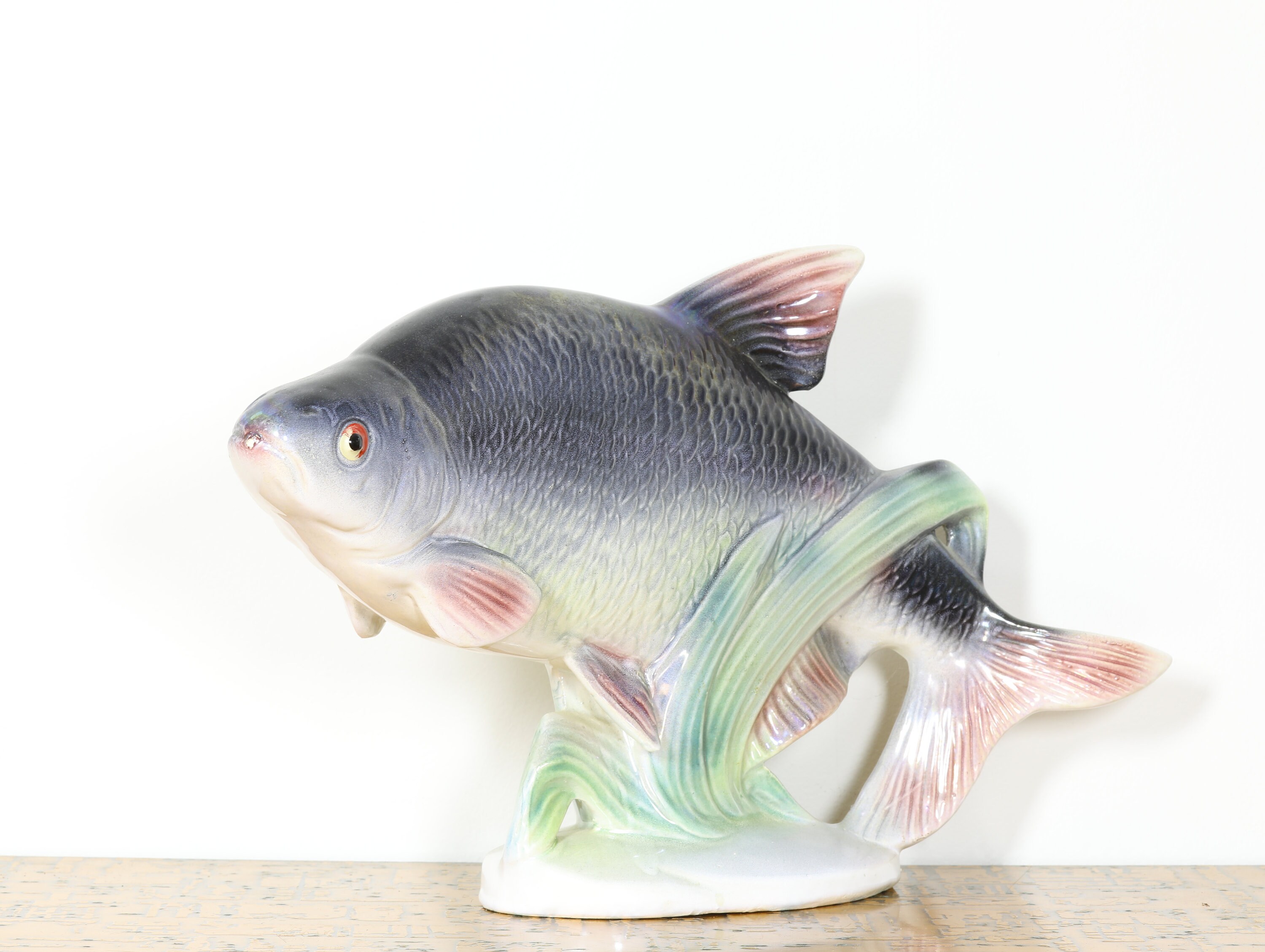 Jema Holland 353 Vintage Kitsch Bream Fish Ceramic Figurine Iridescent ...