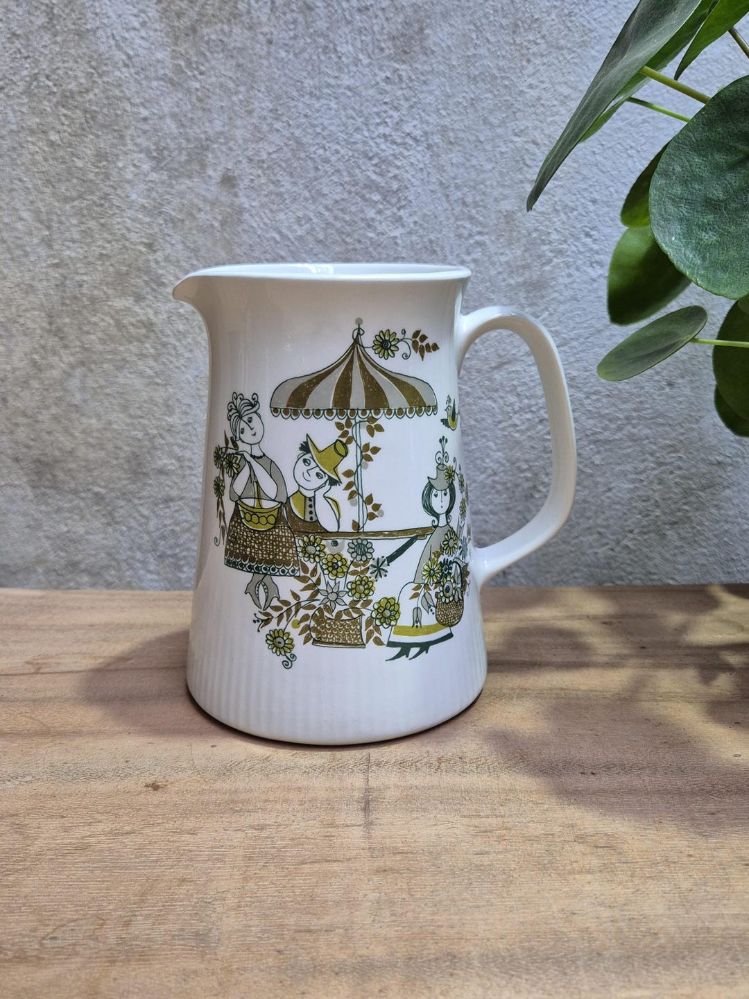 Vintage Figgjo Flint Market Milk Jug: Turi Gramstad Oliver Design - Etsy