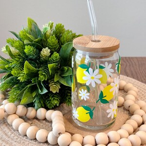 Lemon Glass Cup | Summer Iced Coffee Glass | Fruit Beer Can Glass | Cup ...