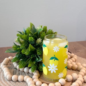 Lemon Glass Cup | Summer Iced Coffee Glass | Fruit Beer Can Glass | Cup ...