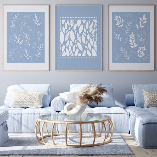 Blue Bedroom Decor - Etsy