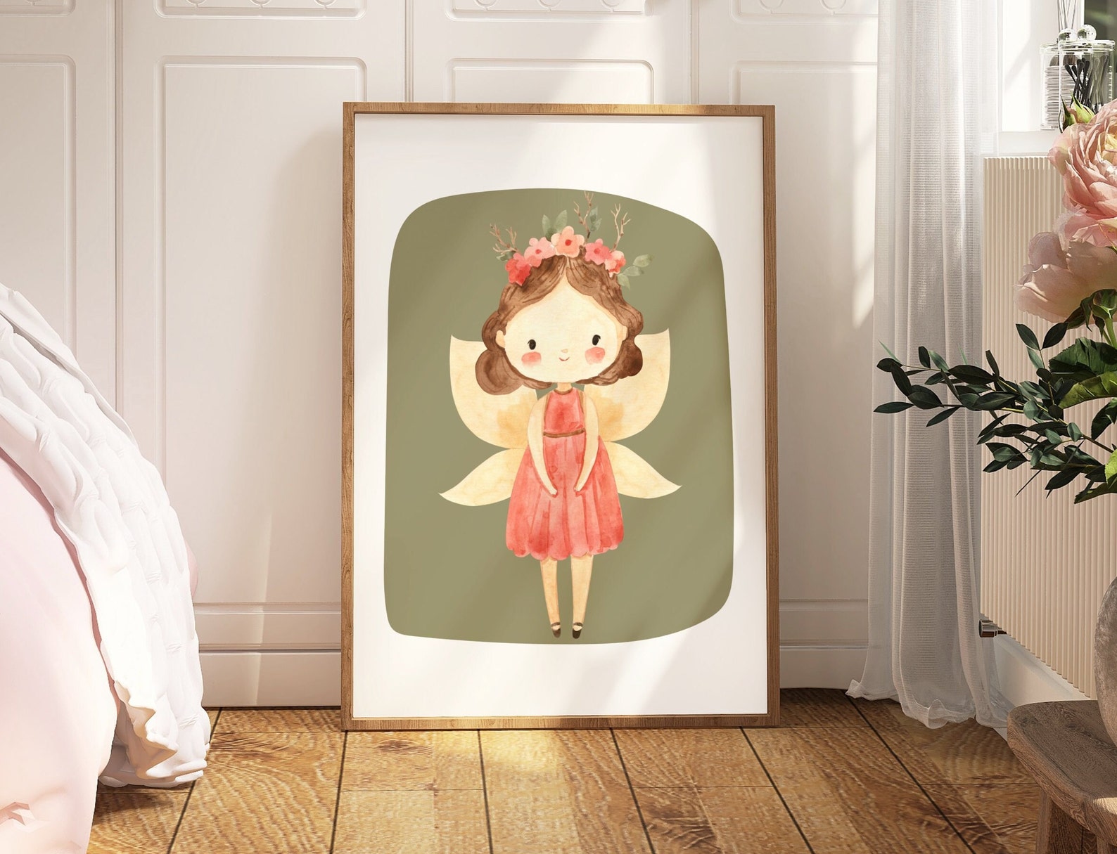 Sage Green Fairy Nursery Prints, Set of 3: Whimsical Cottagecore Art - Etsy