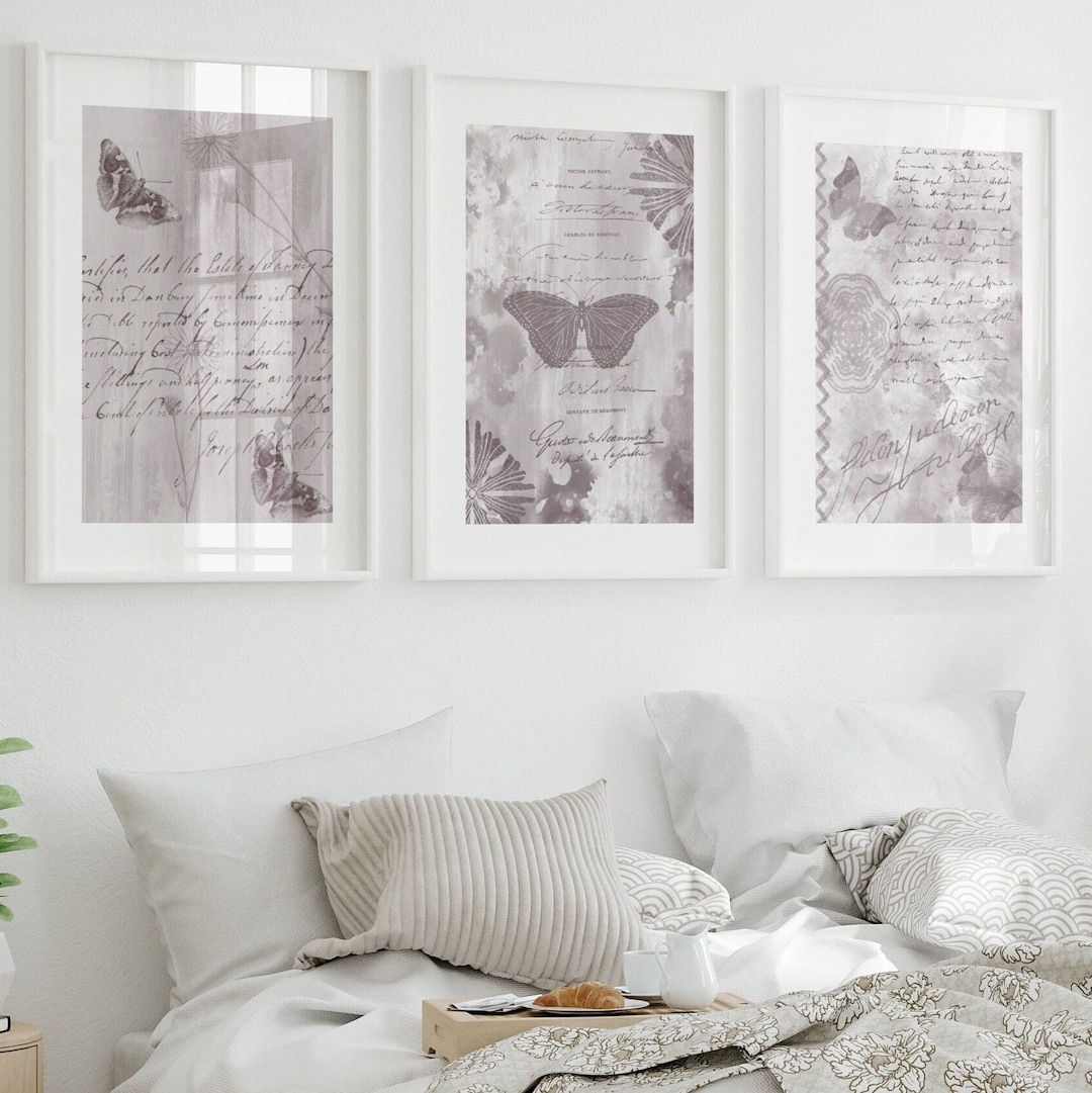 Grey Wall Art Prints, Sepia Wall Art, Neutral Decor, Vintage Style ...