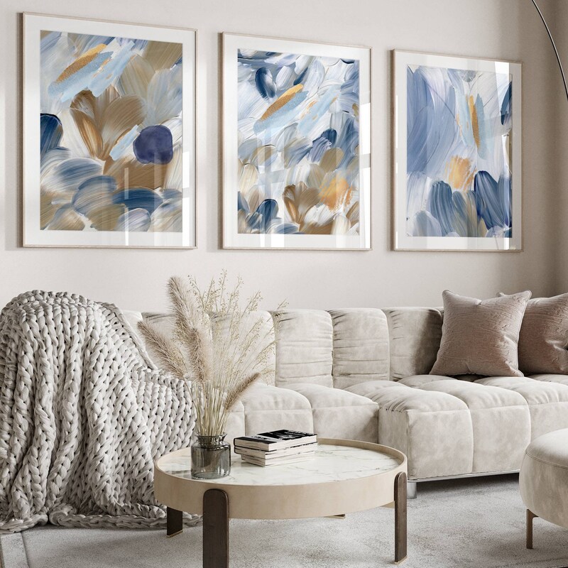 Blue Bedroom Decor - Etsy