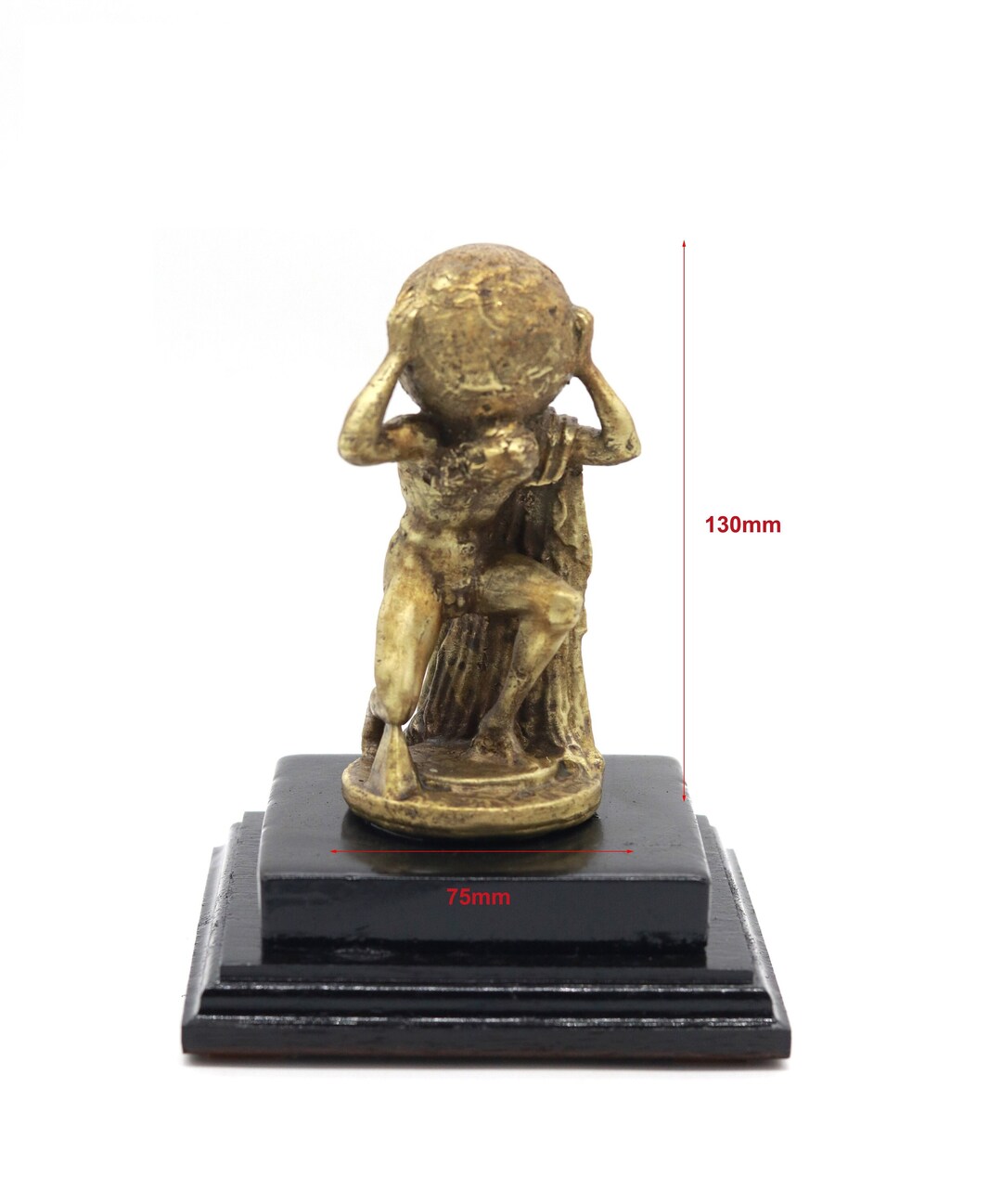 Solid Bronze Curse of Atlas Statue Australian Made Unique Gift Heavy ...