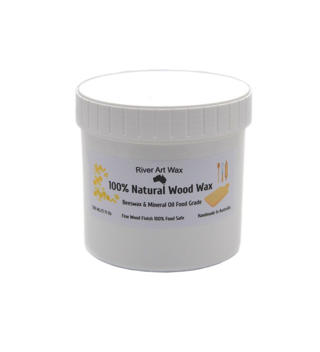 500ml Natural Wood Wax Paste Beeswax Food Grade Kitchen Woodworking ...