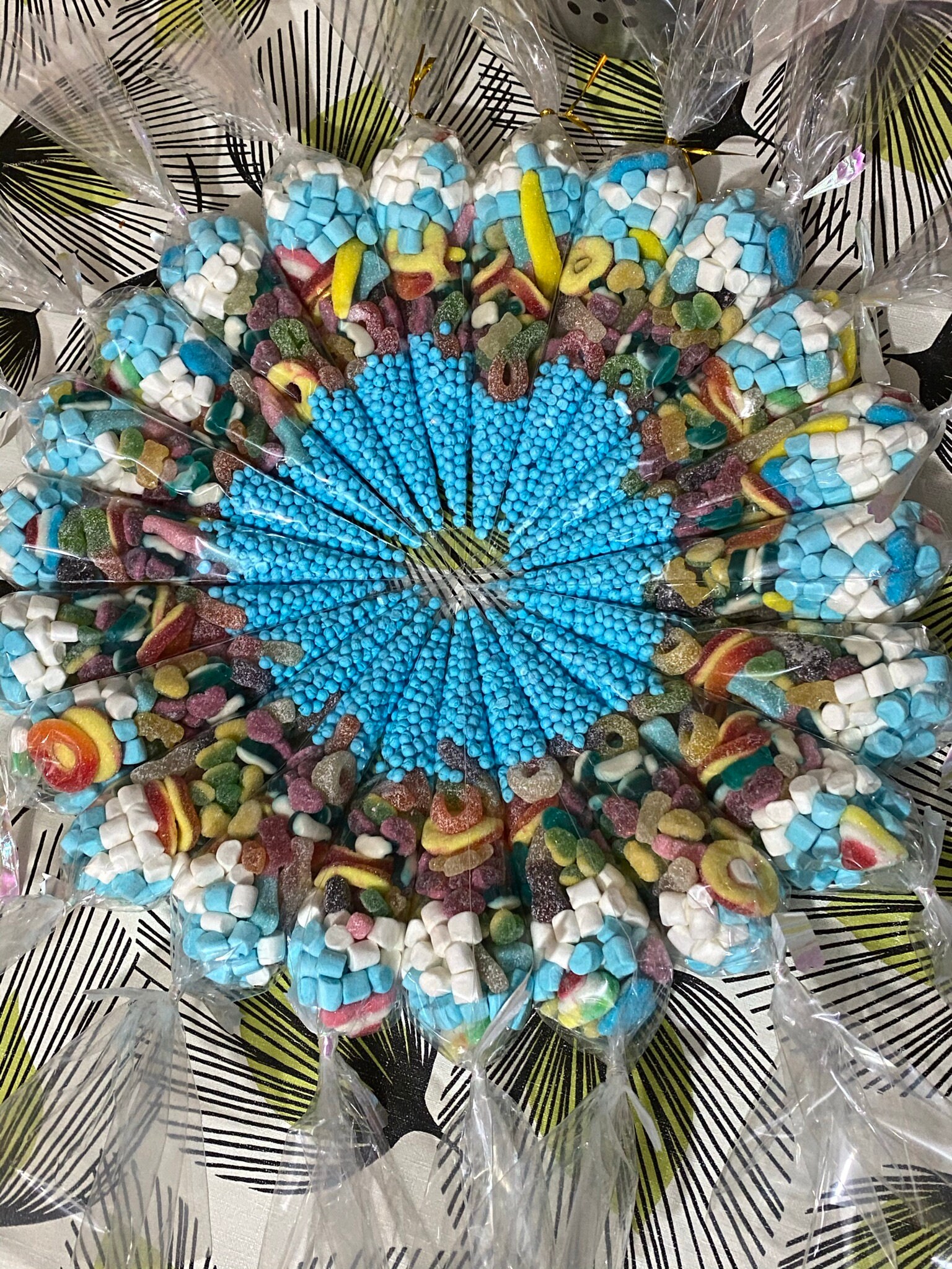 Handmade Sweet Cone blue Theme - Etsy