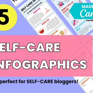 5 SELF-CARE INFOGRAPHICS! Perfect for Self Help Bloggers and Self Care ...