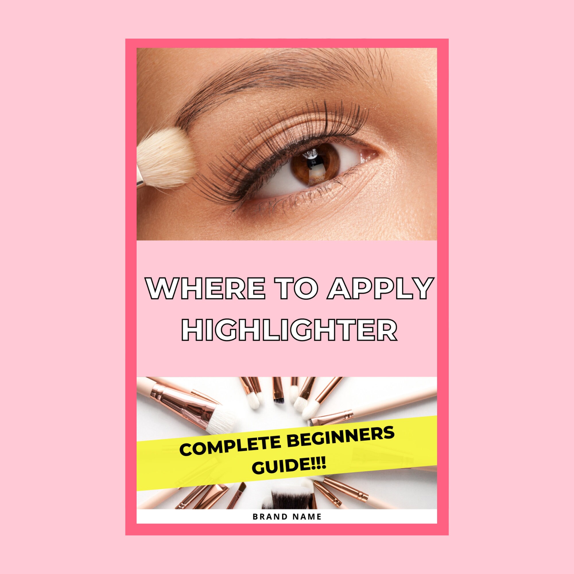 Makeup Blog Pin Templates, Aesthetic Pinterest Templates, Pinterest Pin ...