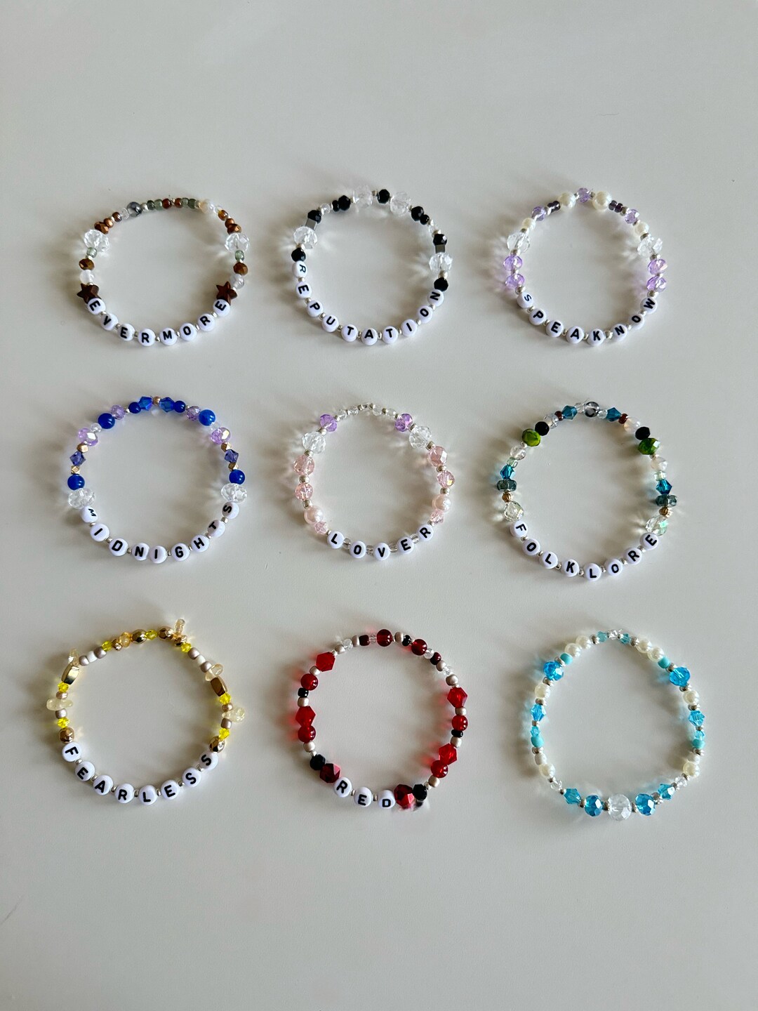 Taylor Swift Album Inspired Bracelets Eras Tour Trading Reputation ...