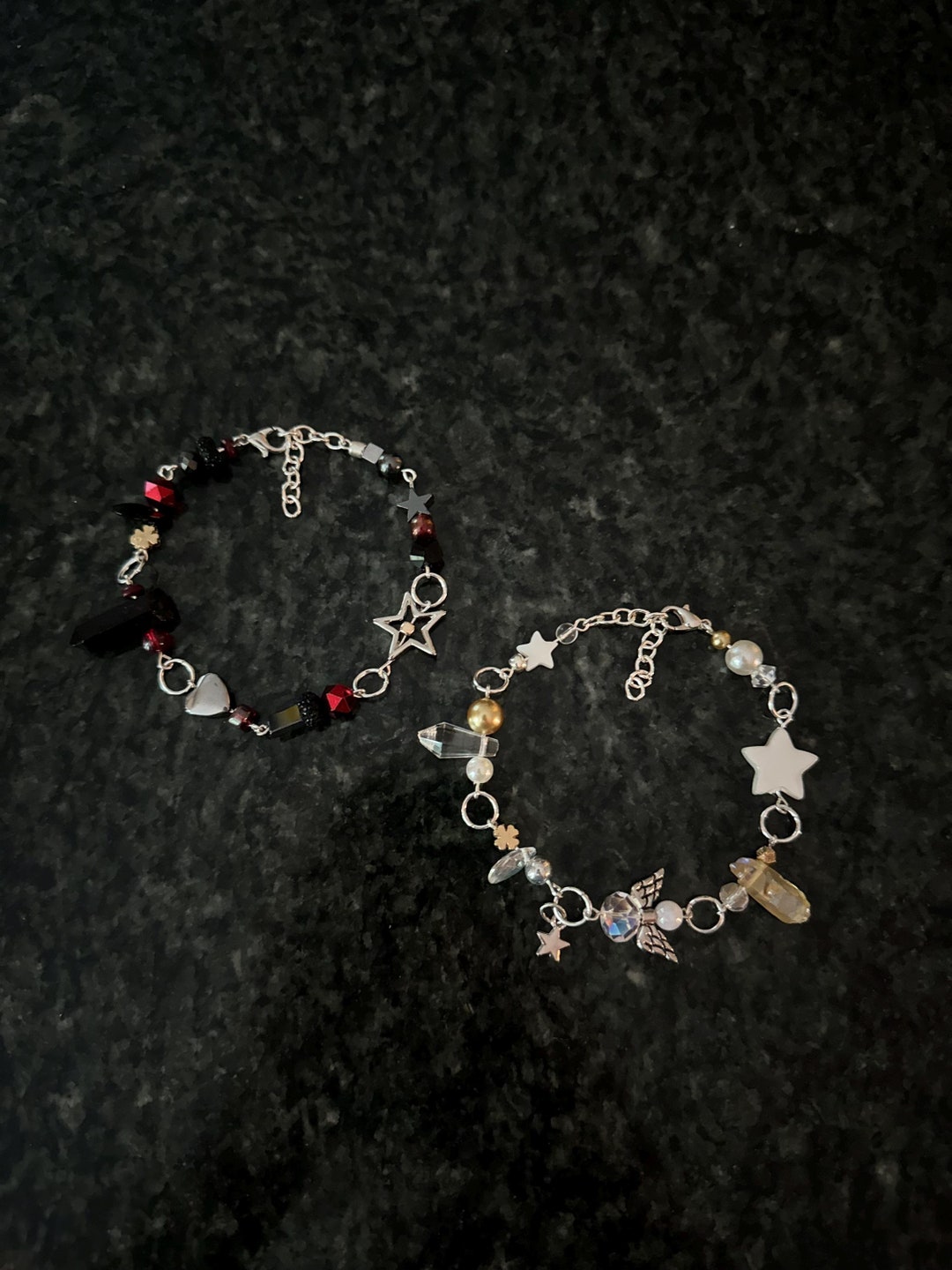 Good Omens Inspired Friendship Couple Bracelets Jewelry Aziraphale ...