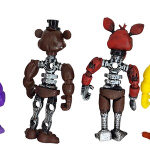 FNAF Bundle Set of 4 Toy Figures Five Nights at Freddys Animatronics 5 ...