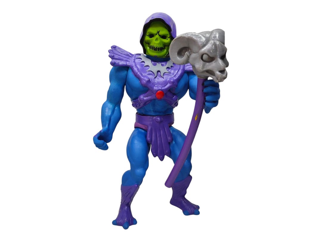 Skeletor 14" Havoc Staff Green Face Giant Jumbo Rare Mexican Vinyl ...
