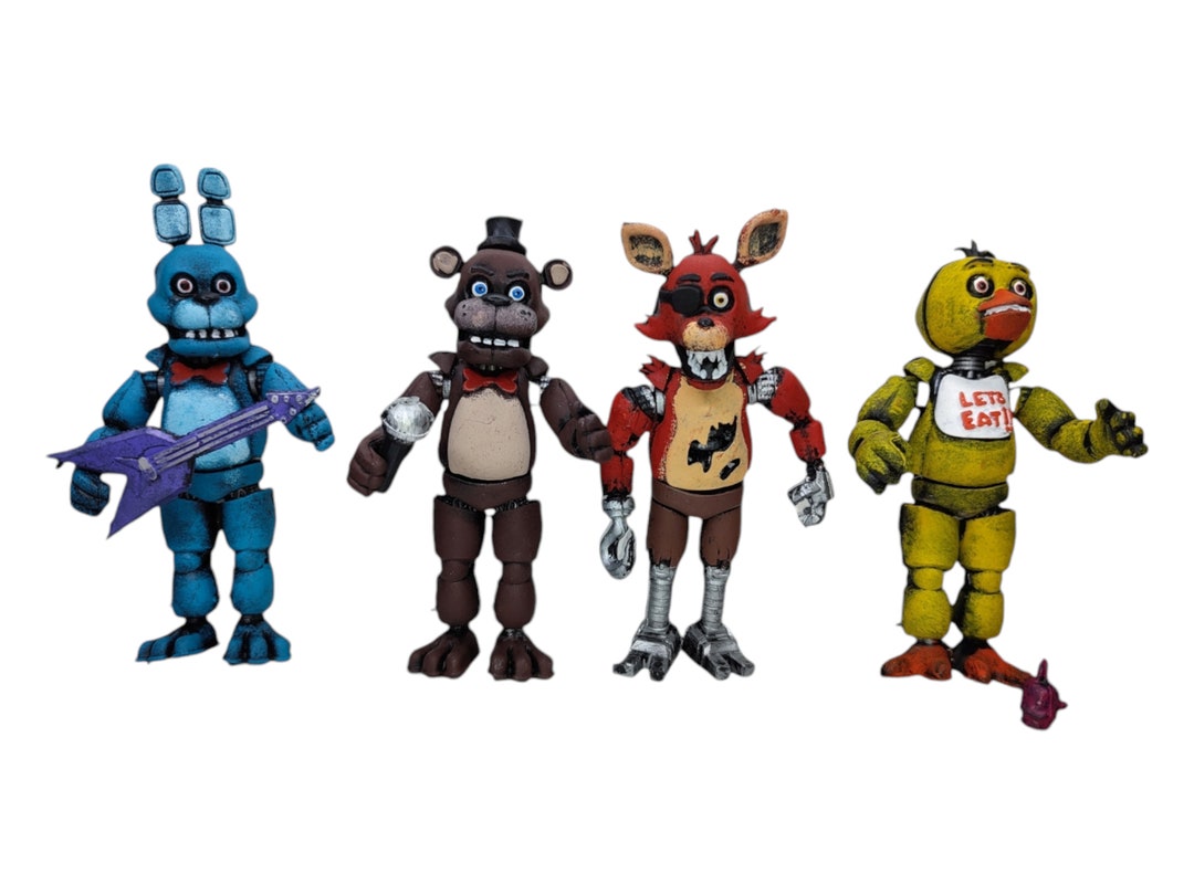 FNAF Bundle Set of 4 Toy Figures Five Nights at Freddys Animatronics 5 ...