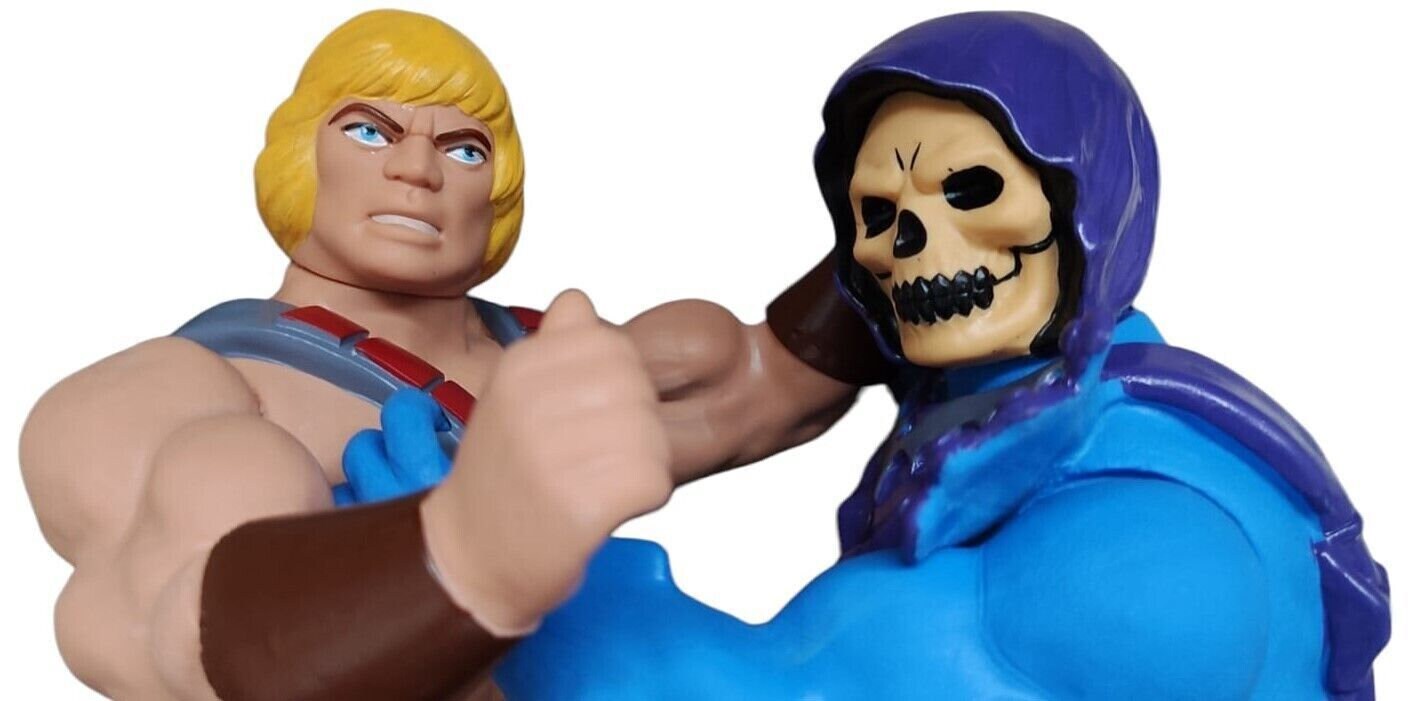 He-man Skeletor 15" Soft Vinyl 2 Figures Bundle Masters of the Universe ...