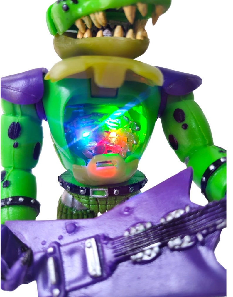Figura De Juguete De Plástico Duro Mexicano FNAF Montgomery Gator Five ...