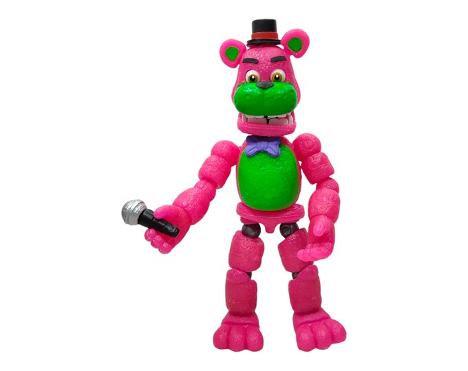 FNAF Five Nights at Freddys Fazbear Pink 9" Articulated Mexican Toy ...